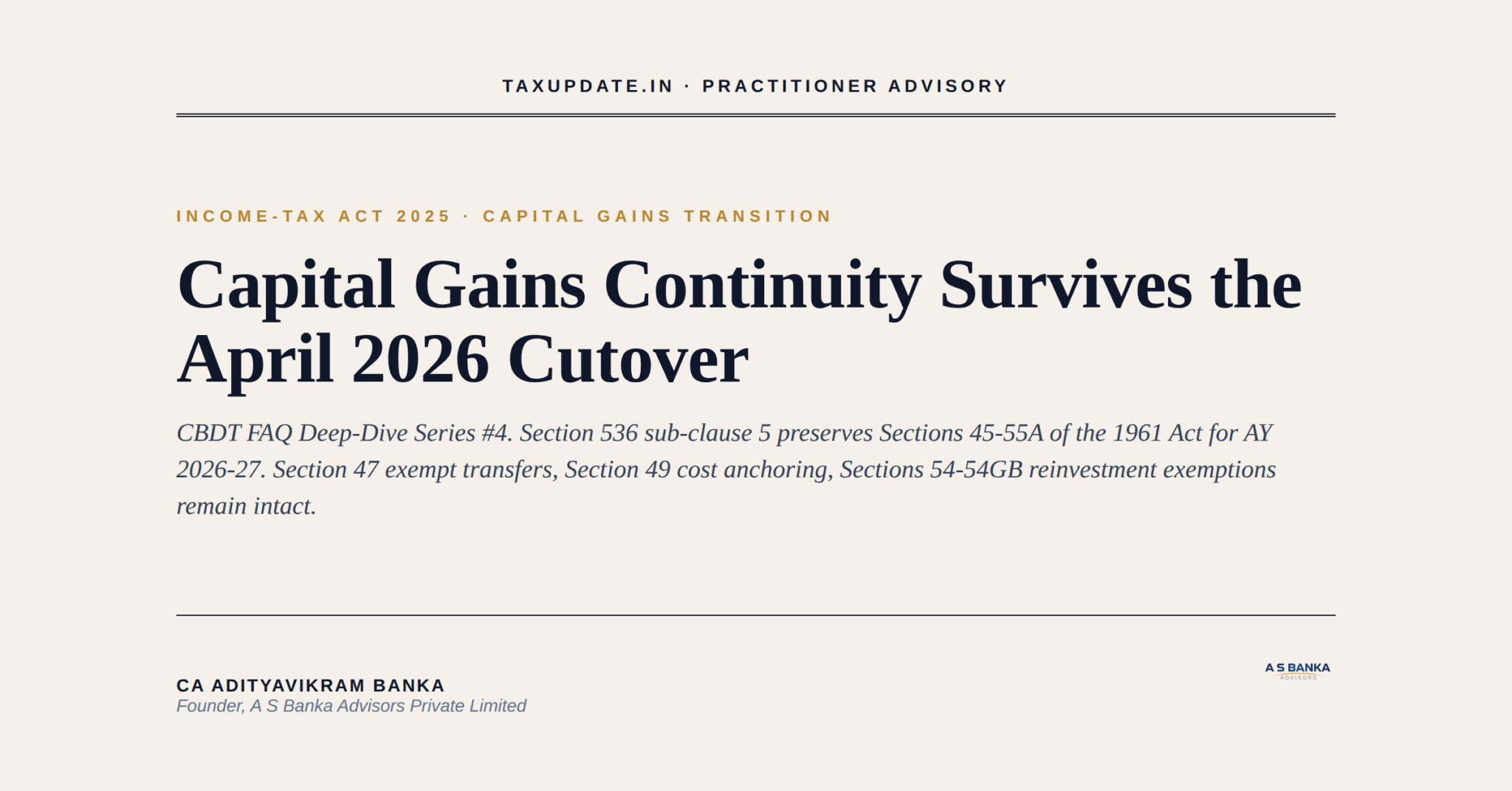 CBDT FAQ Deep-Dive on Income-tax Act 2025 TDS Transition: Q4 FY 2025-26 ...
